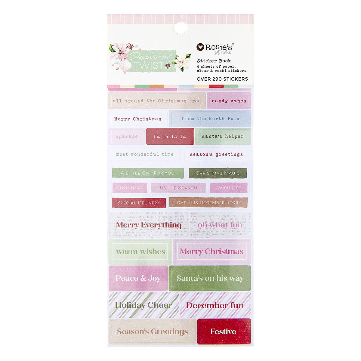 Rosie's Studio Peppermint Twist Sticker Book | Hero Arts – Spellbinders ...
