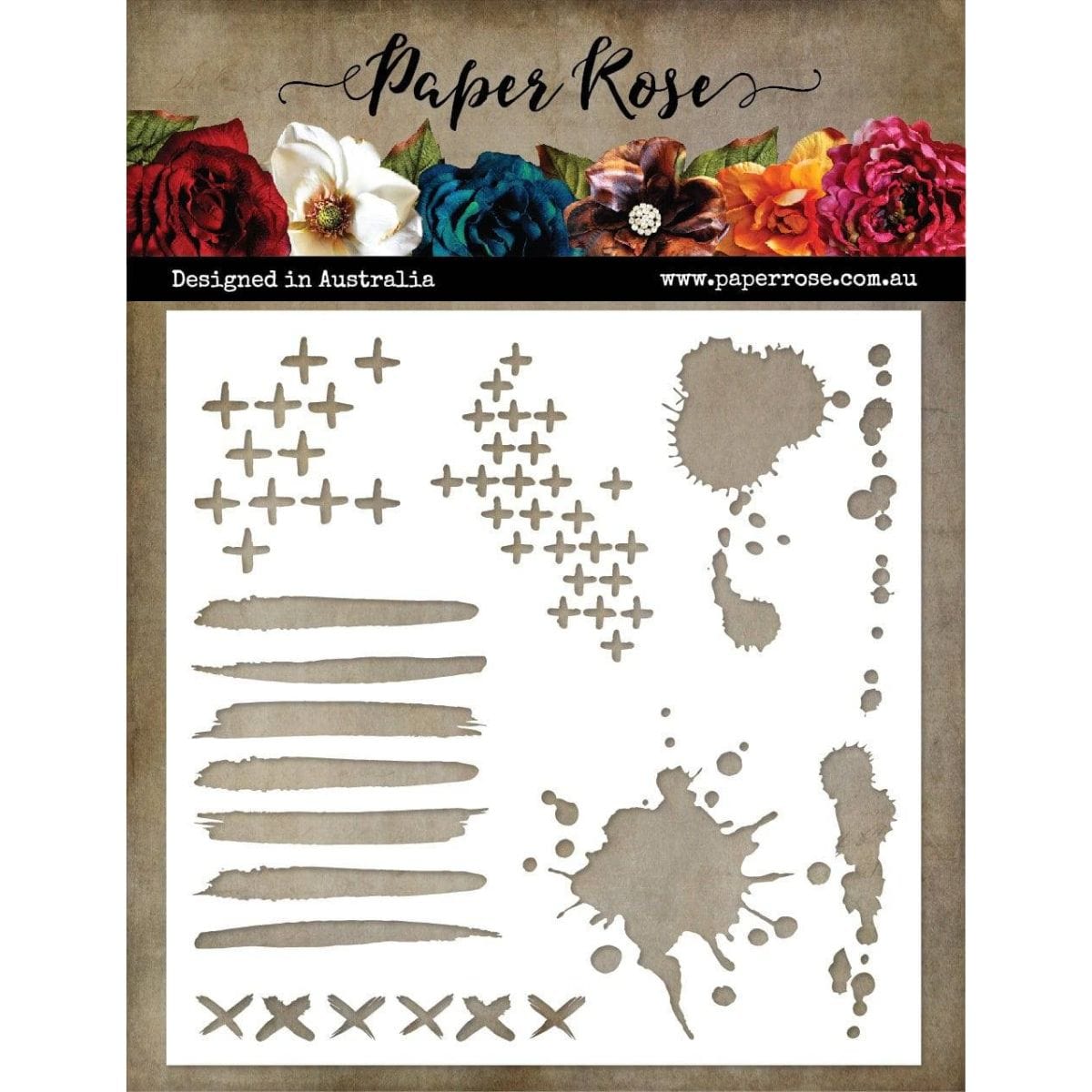 Paper Rose - Arty Love Mark Maker 1 6x6" Stencil – Spellbinders Wholesale