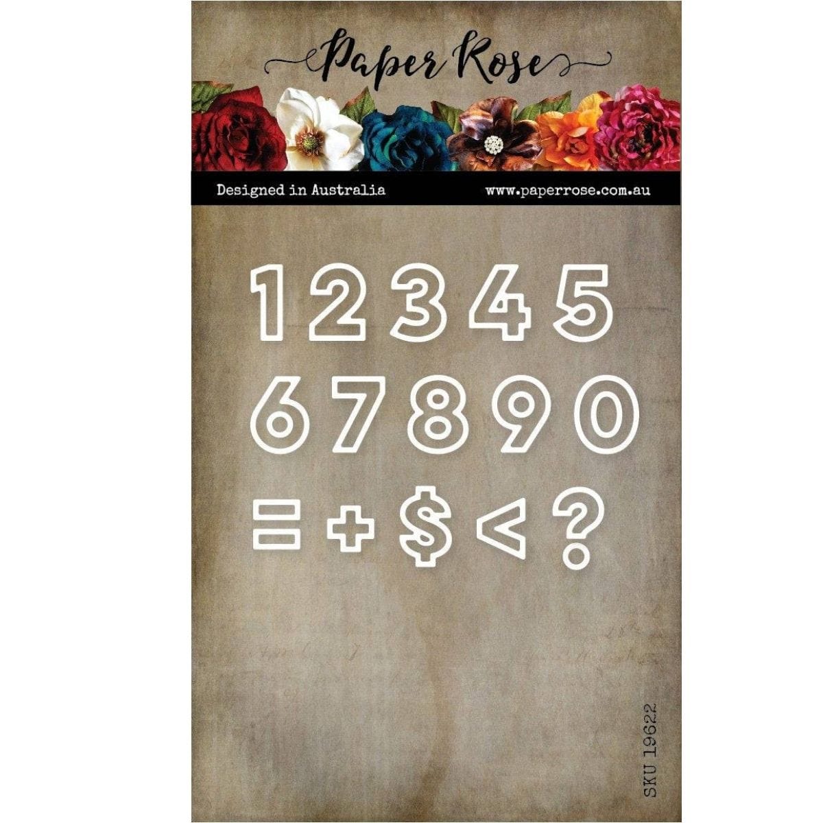 Paper Rose - Outline Numbers Metal Die Set – Spellbinders Wholesale