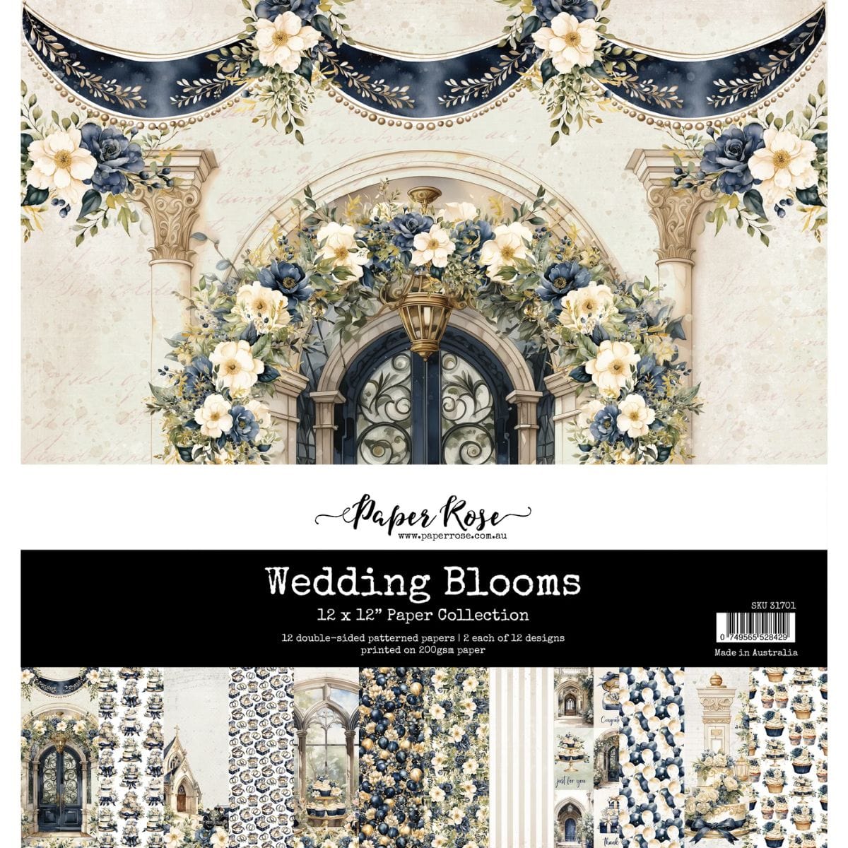 Paper Rose - Wedding Blooms 12x12 Paper Collection – Spellbinders Wholesale