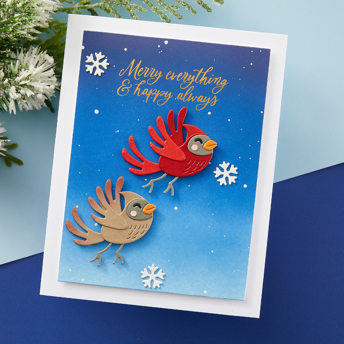 Conrad Cardinal Etched Dies from the Dancin' Christmas Friends ...