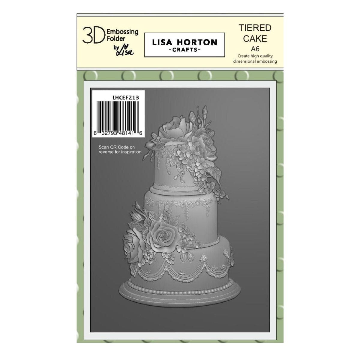 Lisa Horton Crafts - Tiered Cake A6 Embossing Folder (with die ...