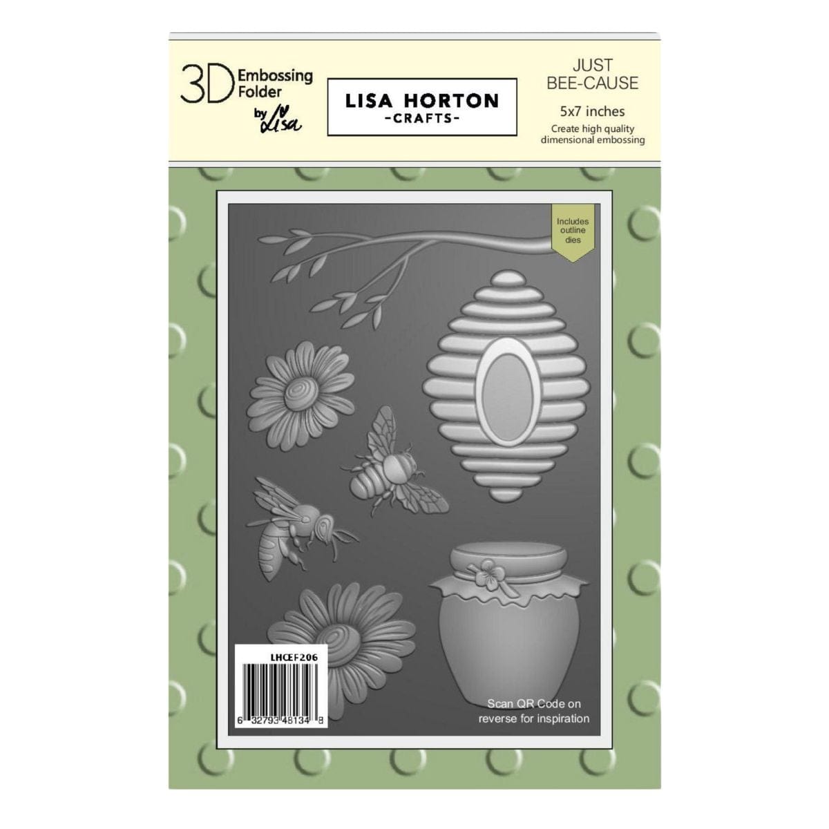 Lisa Horton Crafts - Just Bee-cause Embossing Folder 5" x 7" with Dies – Spellbinders Wholesale