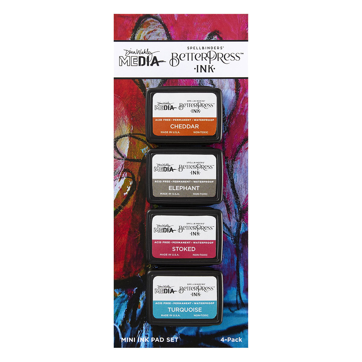 Dina's Faves BetterPress Ink Mini Set by Dina Wakley | Spellbinders ...