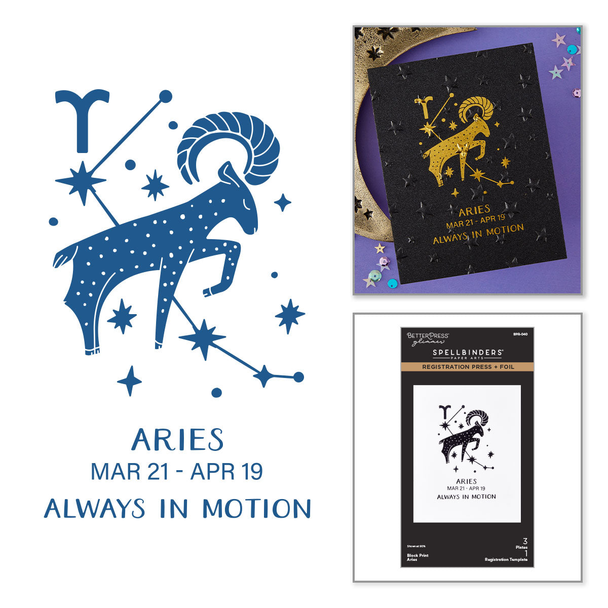 Block Print Aries Registration Press + Foil Plate | Spellbinders ...