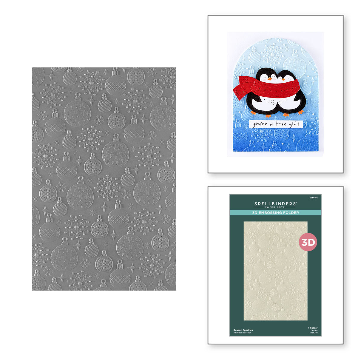 Season Sparkles 3D Embossing Folder from the Merry Mischief Collection ...