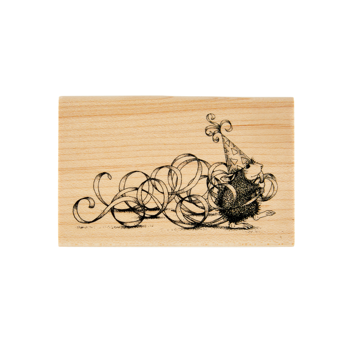 House-Mouse Party Streamers Wood Mount Stamp | Spellbinders ...