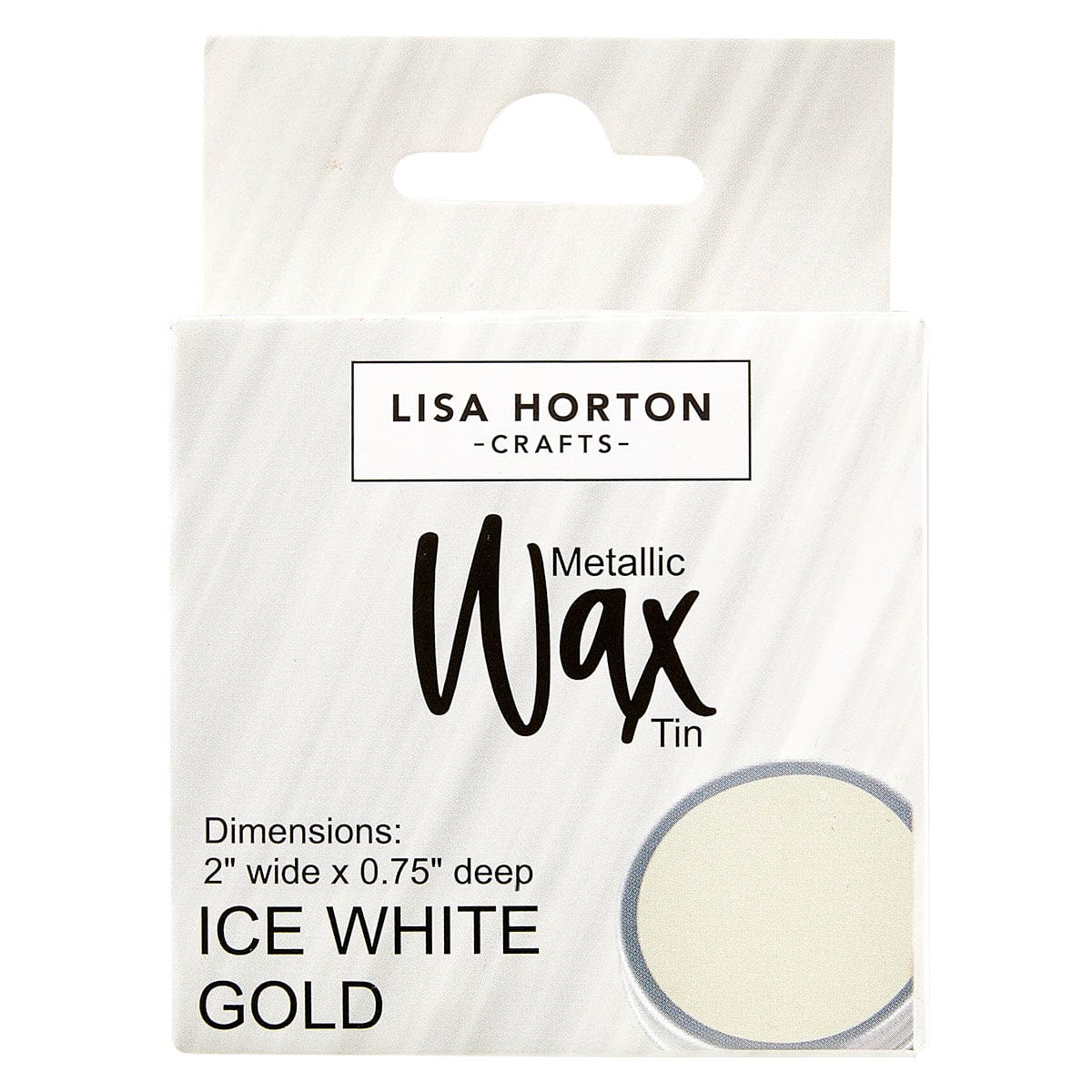 Lisa Horton Crafts Water Based Wax Tin - Ice White Gold #2 ...