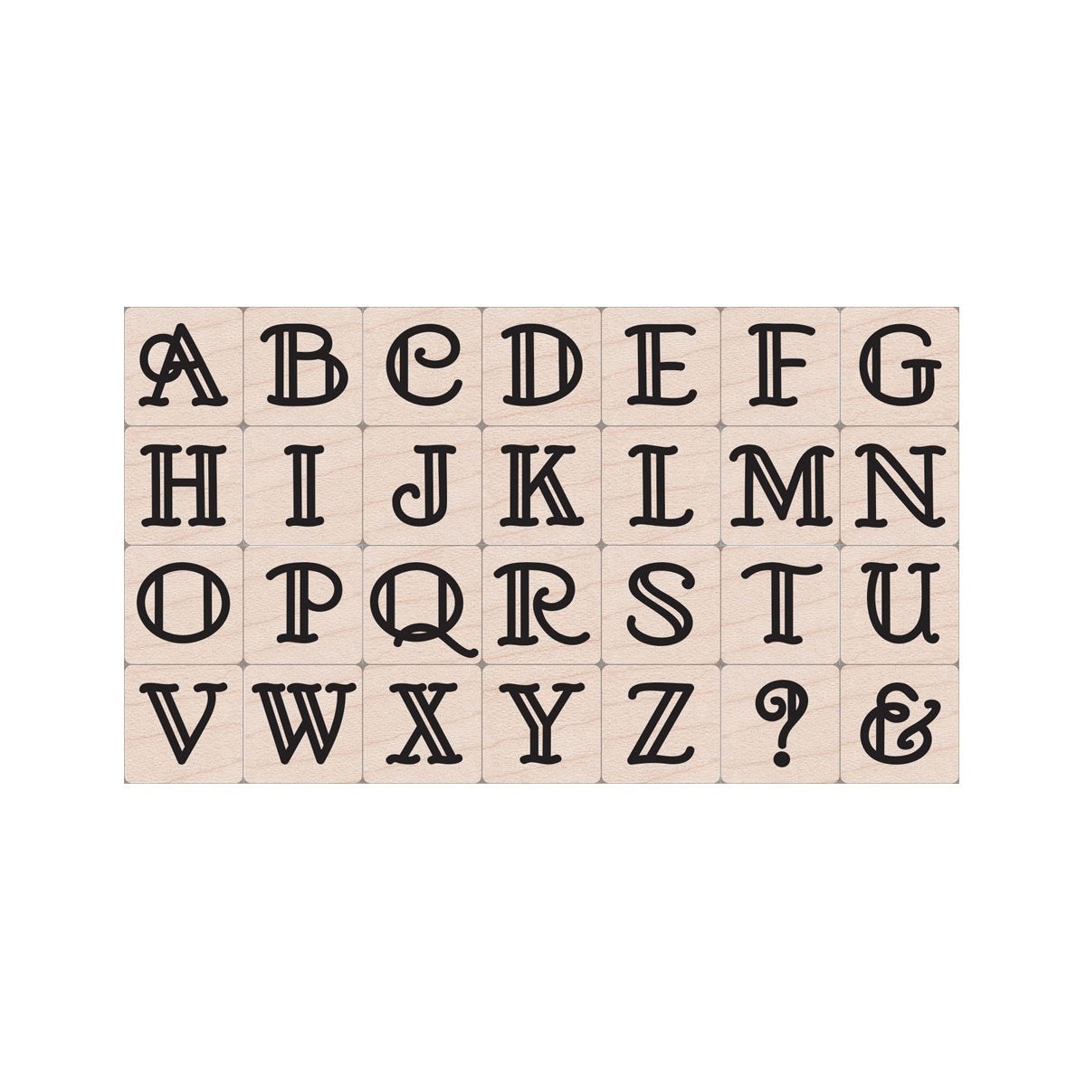Hero Arts Art Deco Letters Wood Stamps – Spellbinders Wholesale