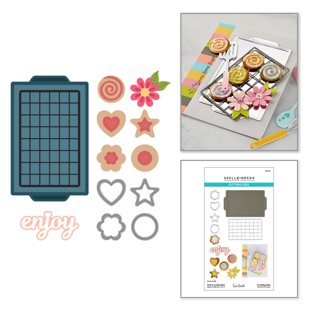 Cool It Cookie Rack Etched Dies by Tina Smith | Spellbinders ...