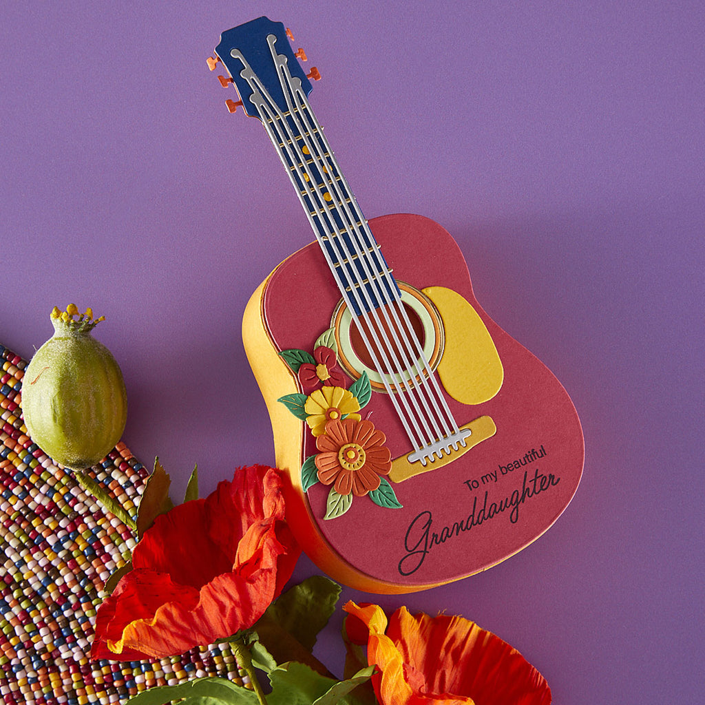 Majestic Guitar Etched Dies from the Bibi's Musical Notes Collection by ...