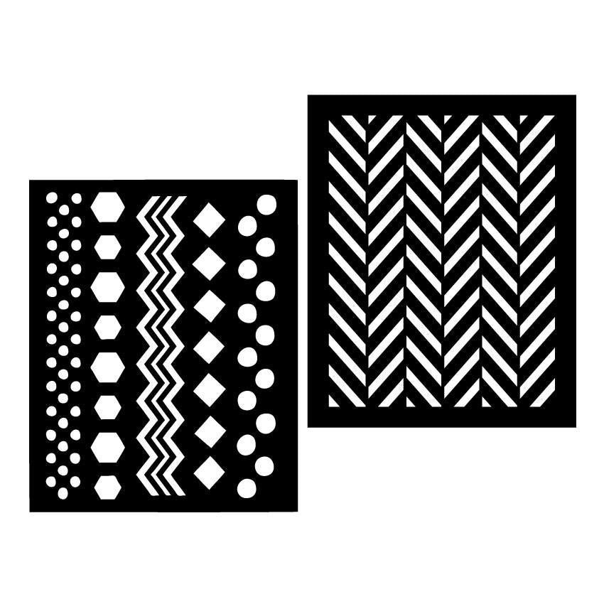 Hero Arts Chevron Stencils – Spellbinders Wholesale
