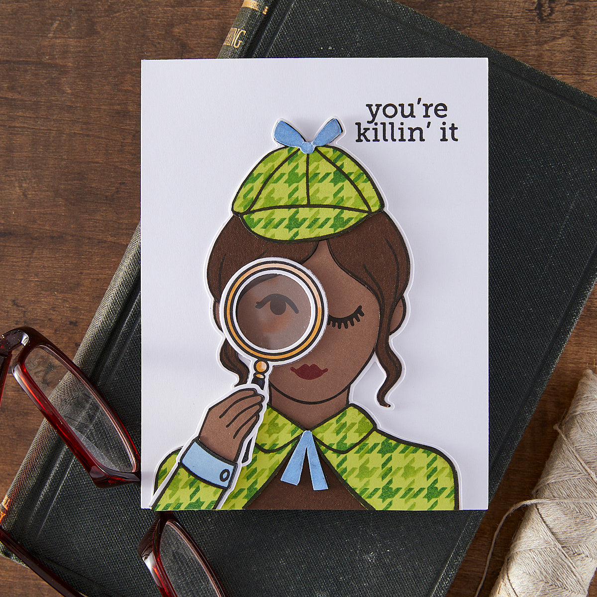 Hero Arts Miss Detective Stamp Set from the Case Closed Collection ...