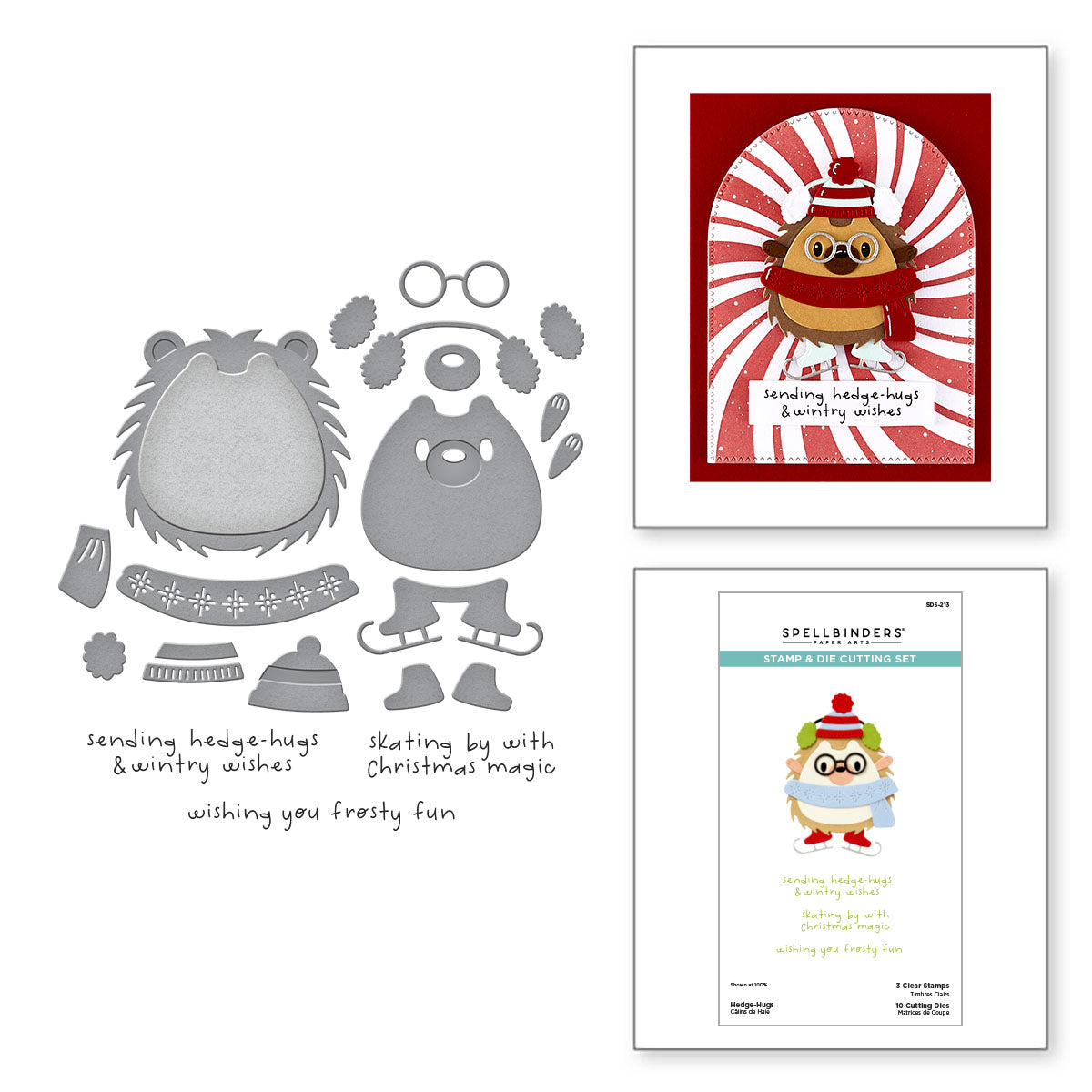 Hedge-Hugs Clear Stamp & Die Set from the Merry Mischief Collection ...