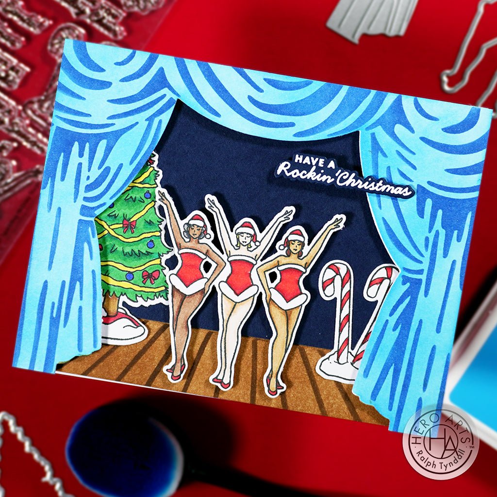 Hero Arts Sparkling Holiday Stage Stamps & Dies Bundle by Ralph Tyndal ...
