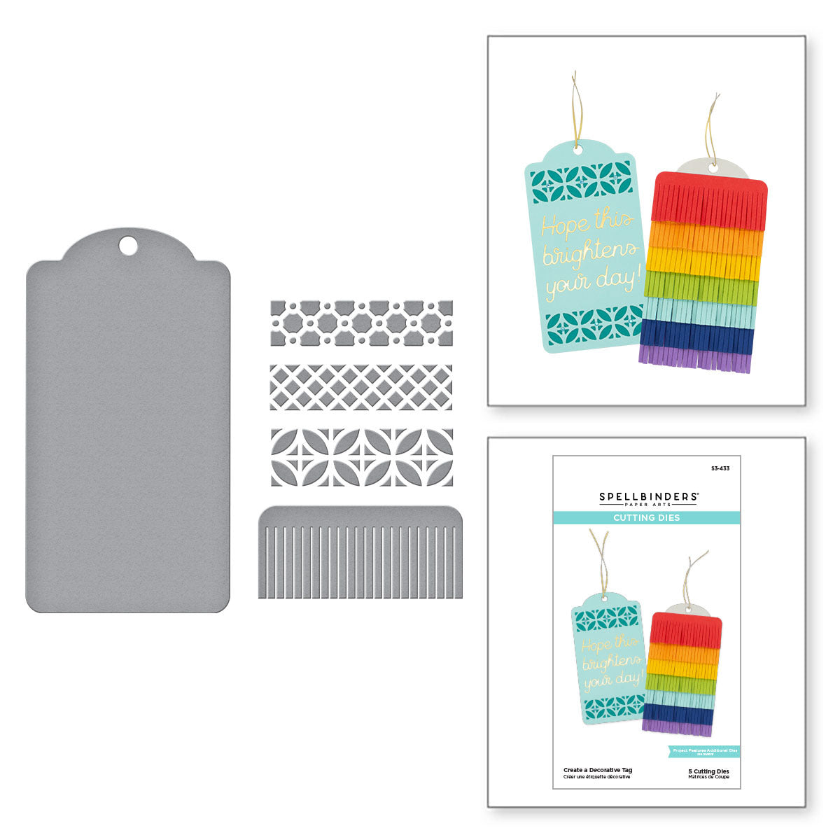 Create a Decorative Tag Etched Dies | Inspired Basics – Spellbinders ...
