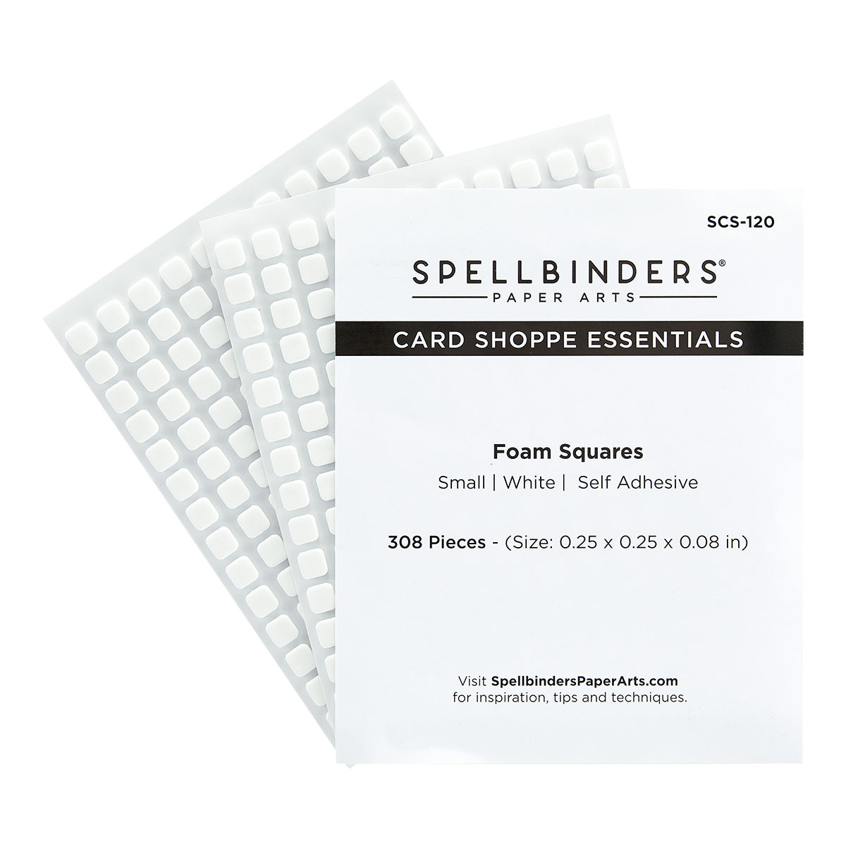 White Foam Adhesive Squares - Small – Spellbinders Wholesale